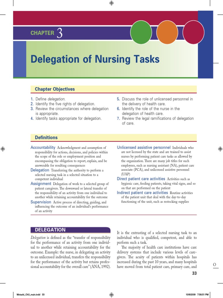 Delegation | PDF | Nursing | Health Care