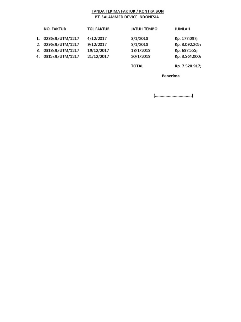 Kontra Bon | PDF