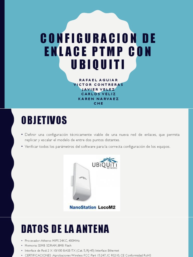 Configuracion de Enlace PTMP Con Ubiquiti | PDF | Punto de acceso ...