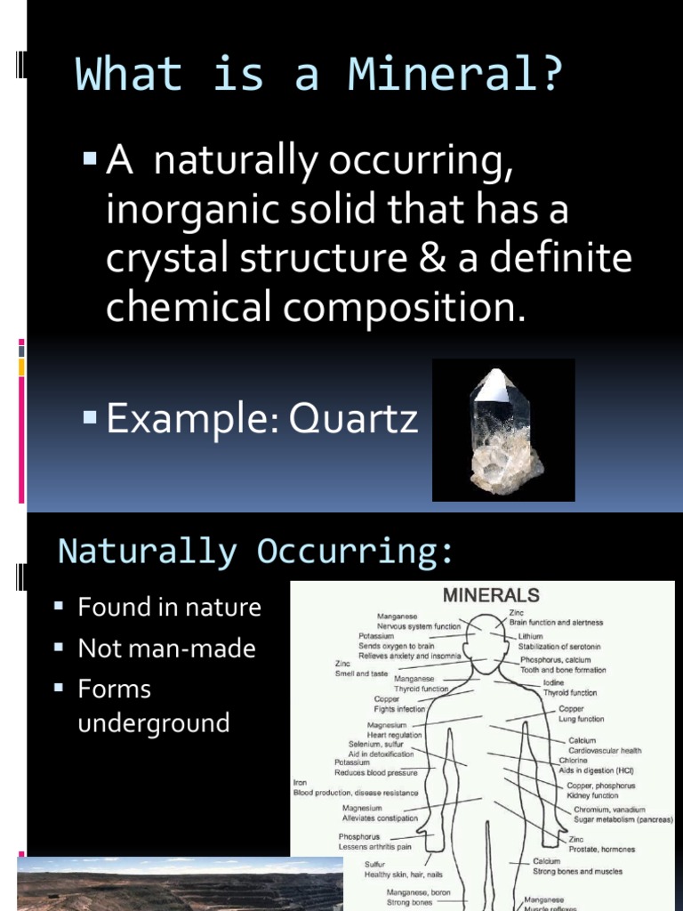 Minerals Ppt | Minerals | Crystal