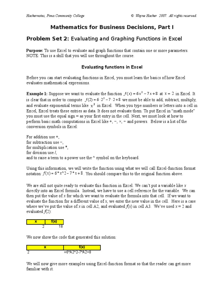 Problem Set2 Excel Functions | Download Free PDF | Function (Mathematics) | Compound Interest