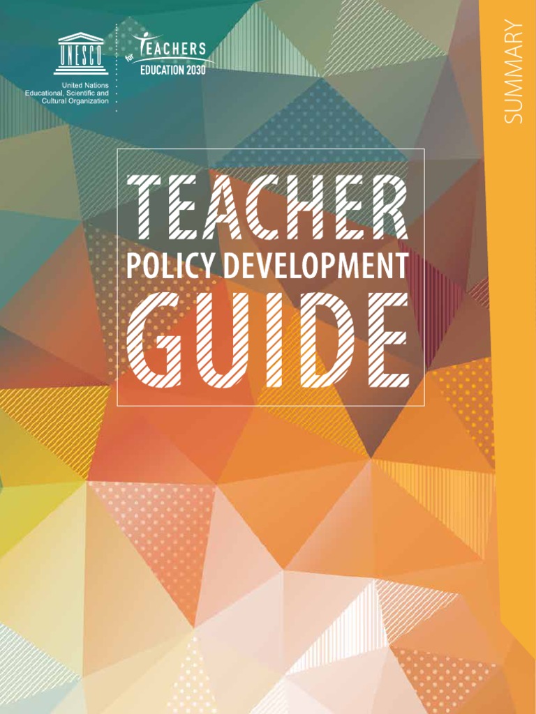 Teacher Policy Development Guide | Policy | Teachers