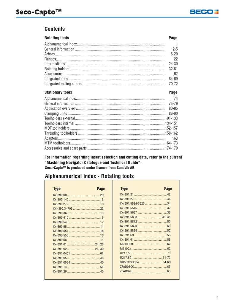 2007 Seco-Capto | PDF | Machines | Metalworking