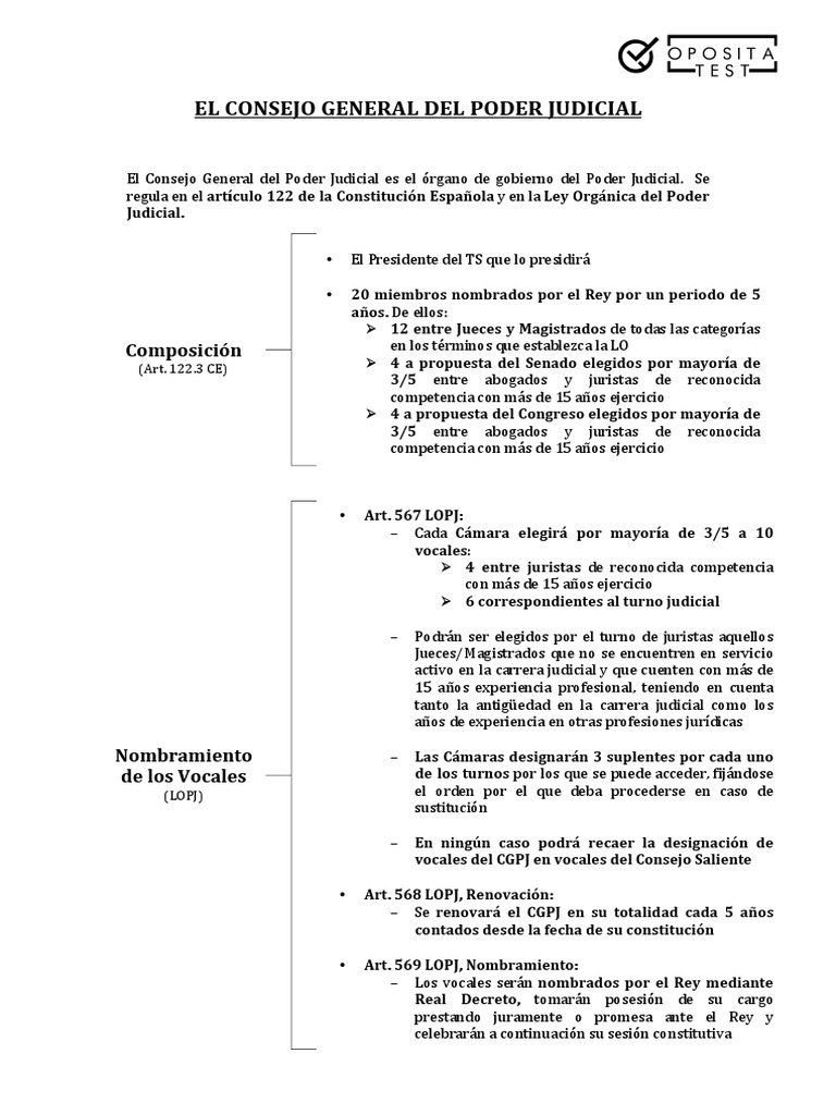 CGPJ Esquema PDF | PDF
