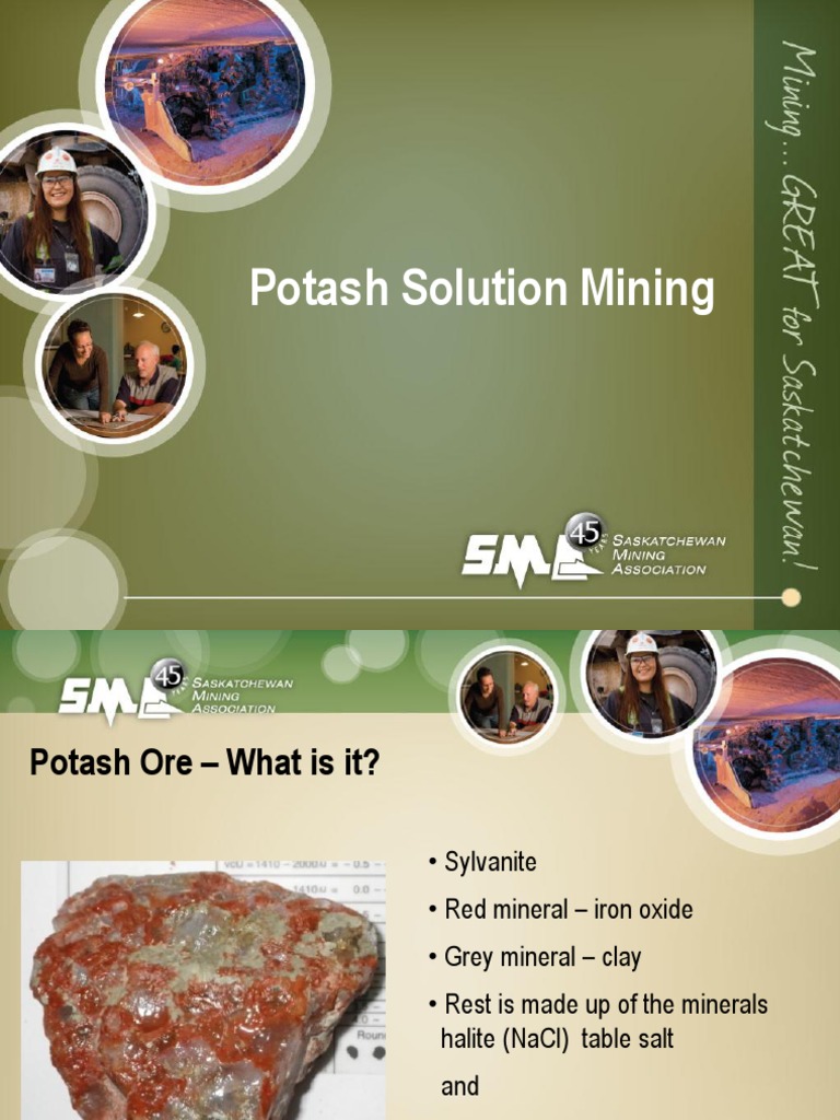 Potash Solution Mining All Grades | PDF | Potassium Chloride | Potash