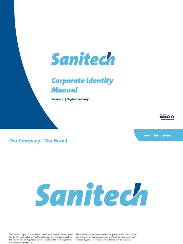 4357 Sanitech Corporate Identity V20 | PDF | Typefaces | Typography