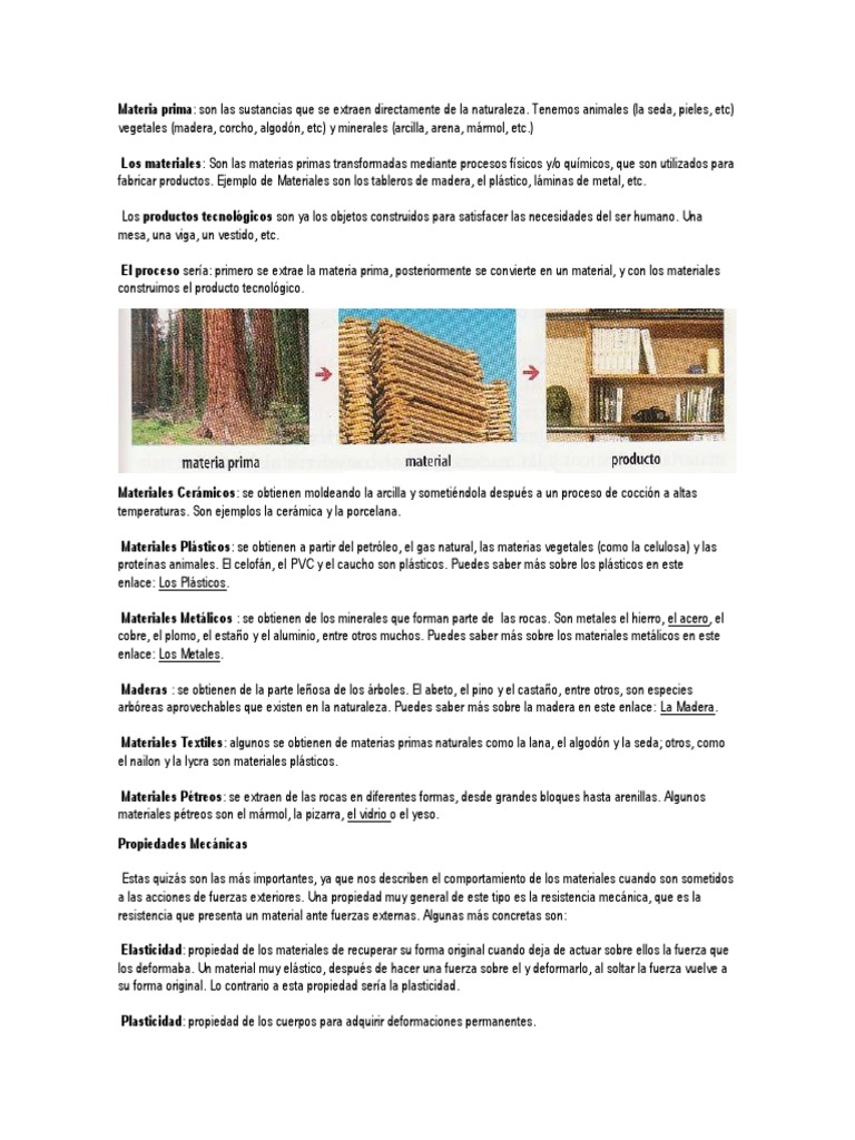 Guía de Materiales y sus Propiedades | PDF | Rieles | Madera