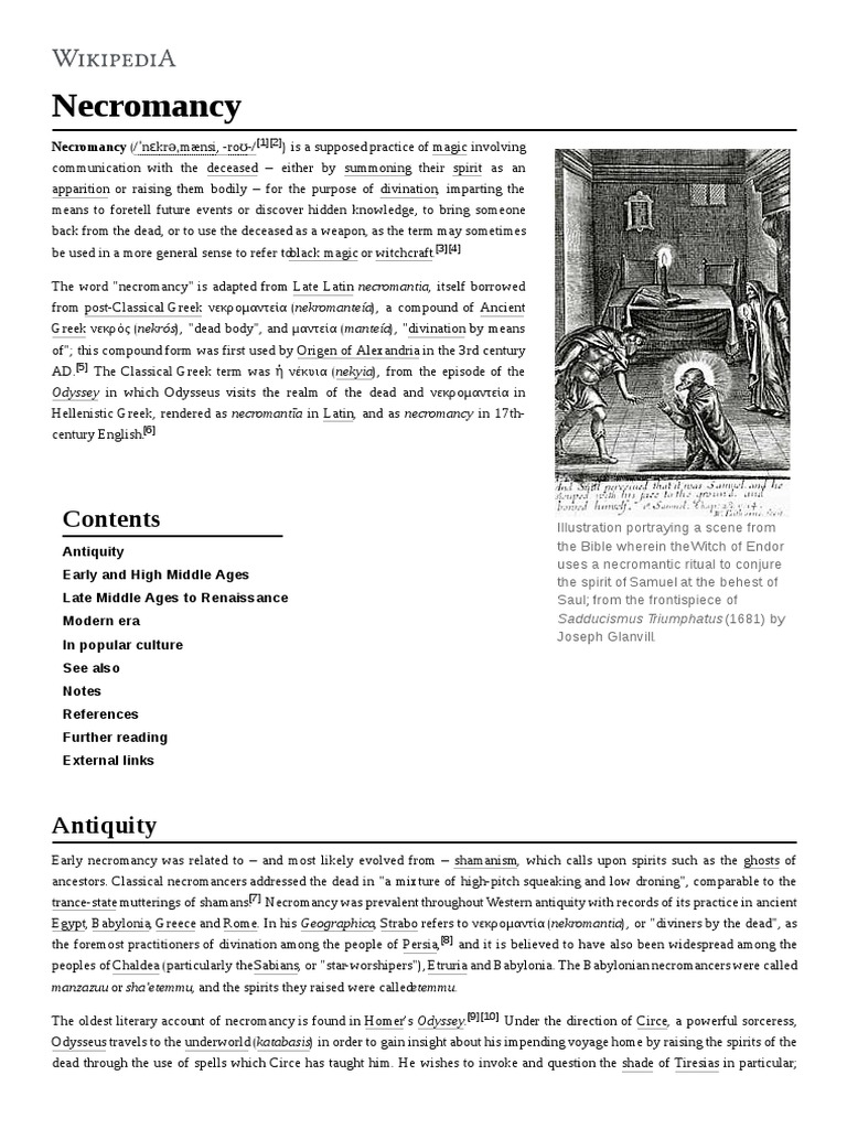 Necromancy | PDF | Necromancy | Cultural Anthropology