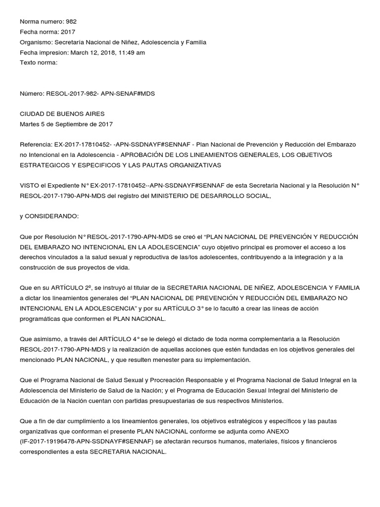 Plan Enia | PDF | Adolescencia | Gobierno