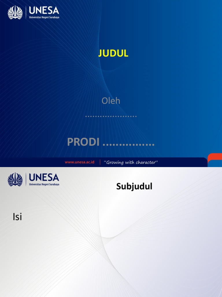 Template PPT Unesa | PDF