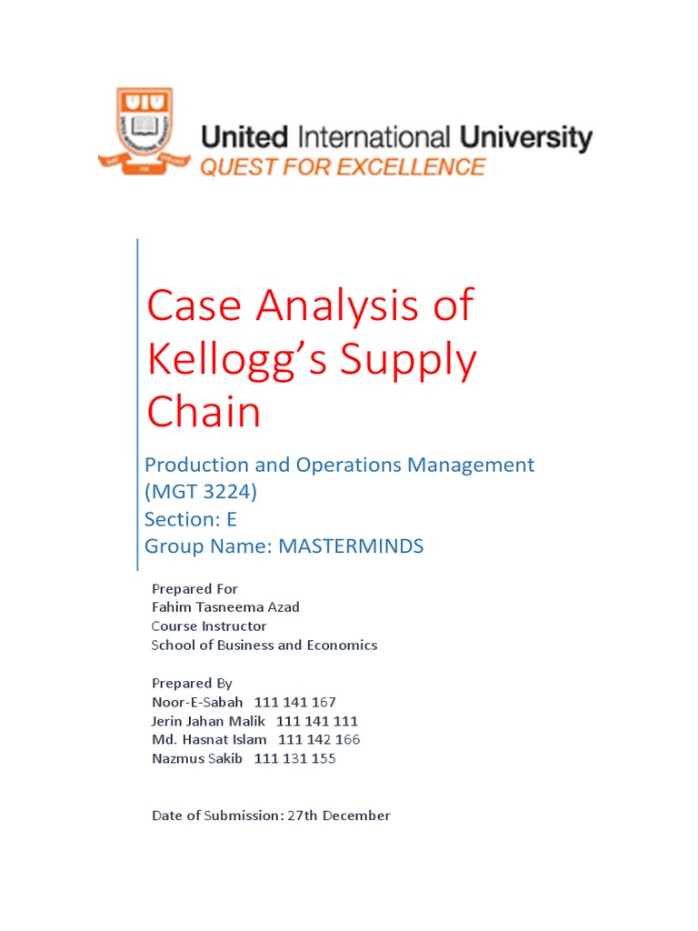 OPM Case Study | PDF | Supply Chain | Retail