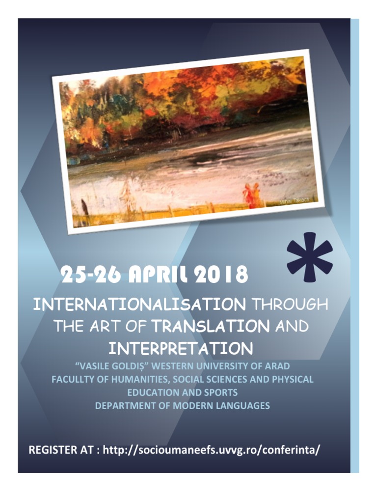 25-26 APRIL 2018: The Art of Translation and | PDF
