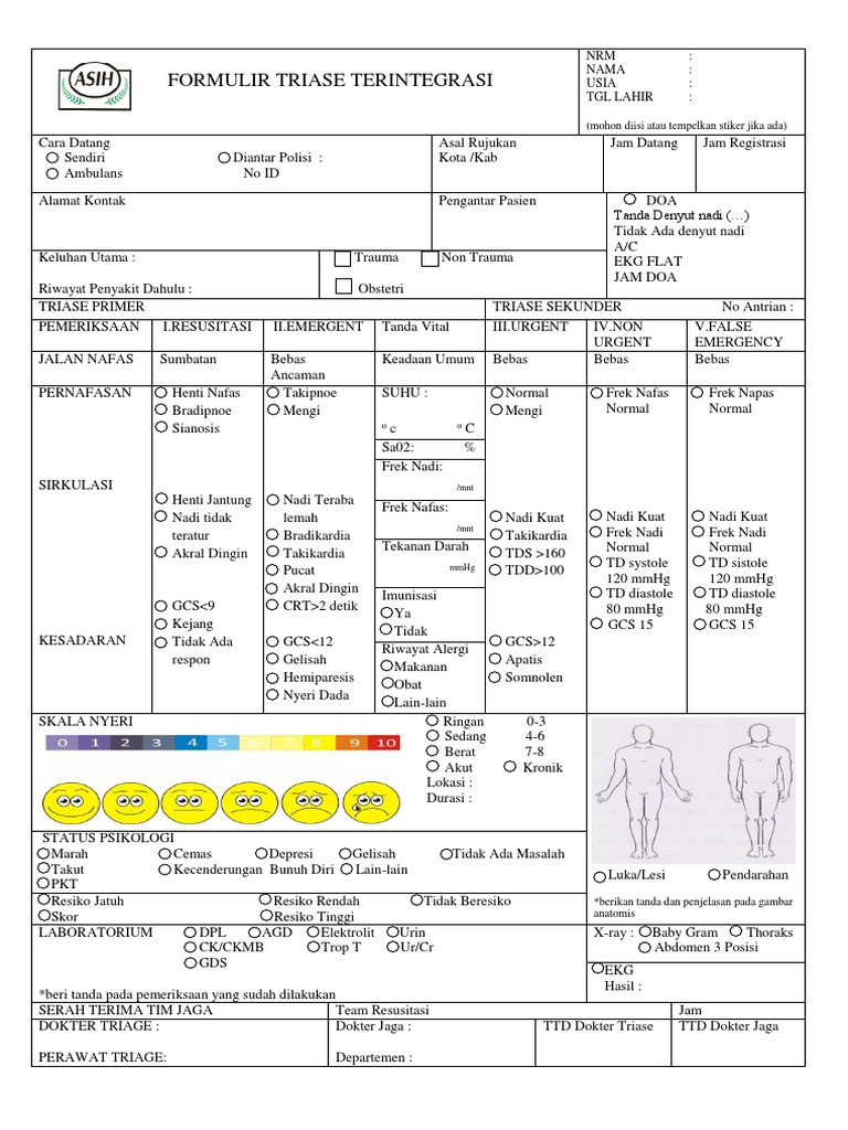 TRIAGE FORM INTEGRATED | PDF