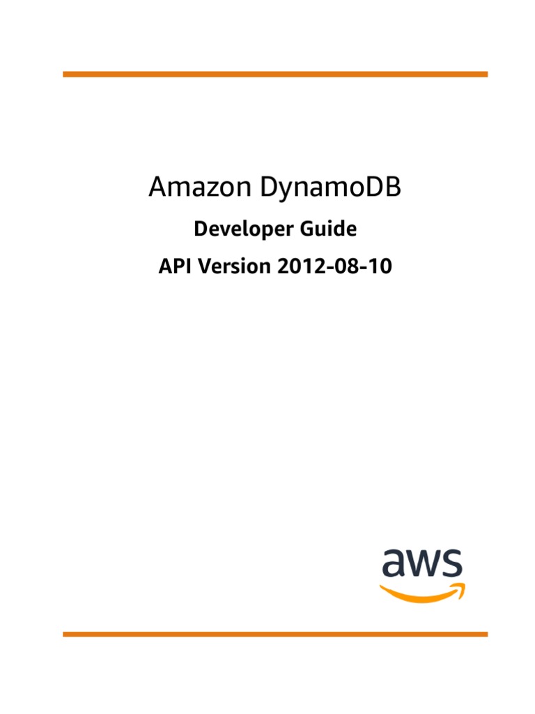 Dynamodb DG | PDF | Database Index | Application Programming Interface