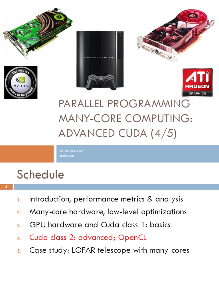 Class4 Advanced Cuda Opencl Pdf Computer Science Computing