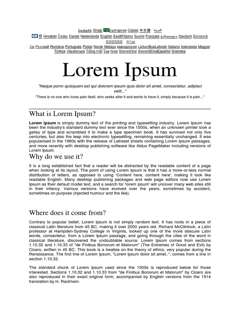 What Is Lorem Ipsum? | Download Free PDF | Text | Science