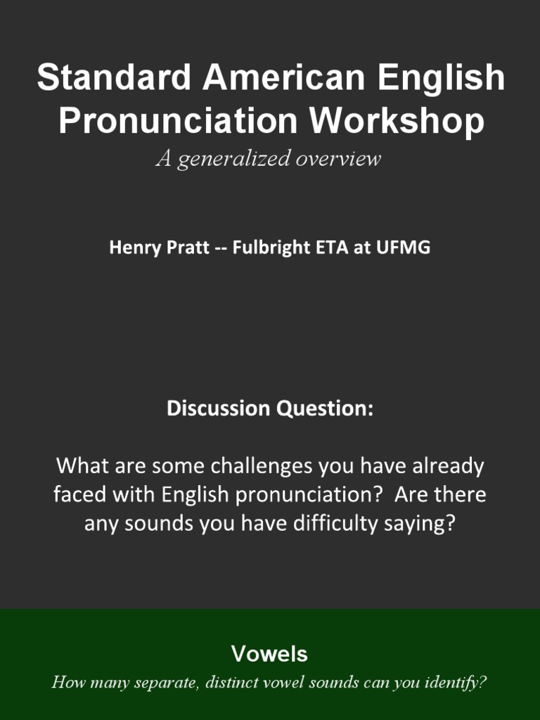 Pronunciation Workshop | PDF | Consonant | Syllable