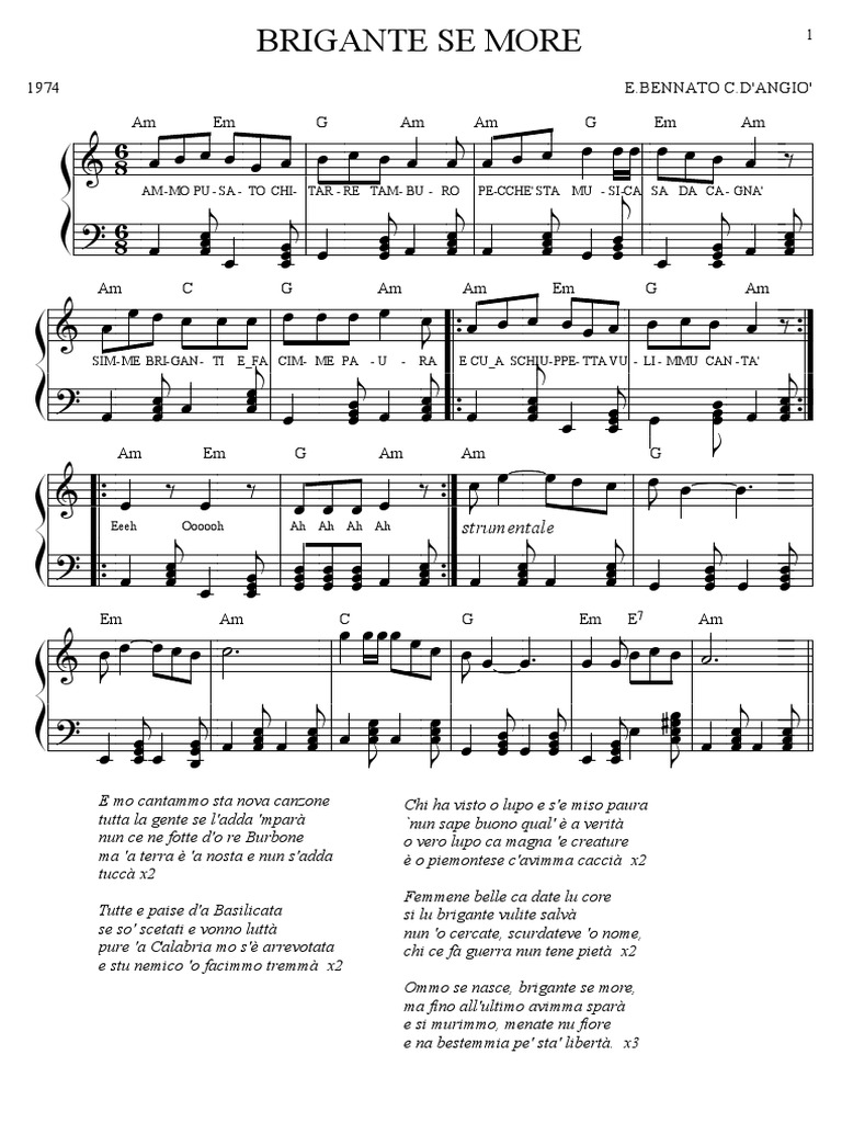 Briganti Se More PDF | PDF