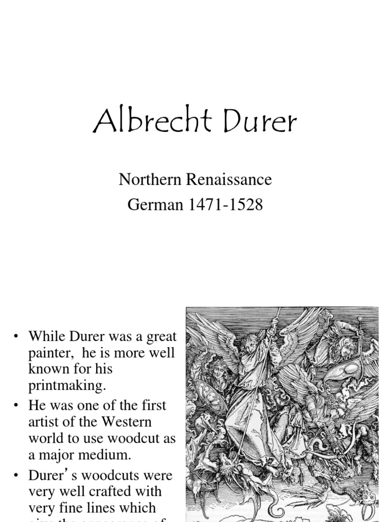 Albrecht Durer: Northern Renaissance German 1471-1528 | PDF | Art