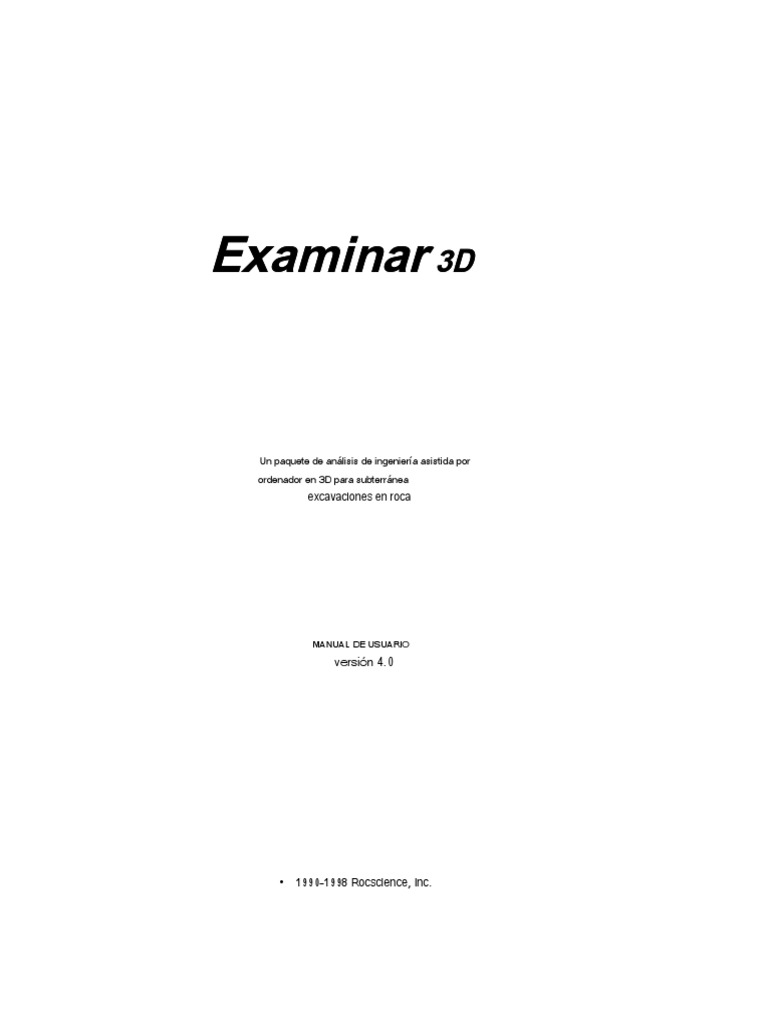 Examine3D ReferenceManual - En.es | Ventana (informática) | Point and Click