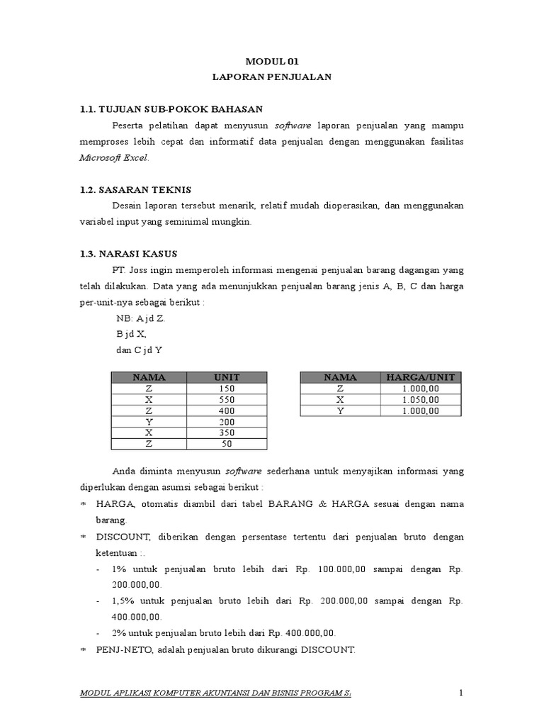 Modul APLIKOM | PDF | Pengelolaan Keuangan & Uang