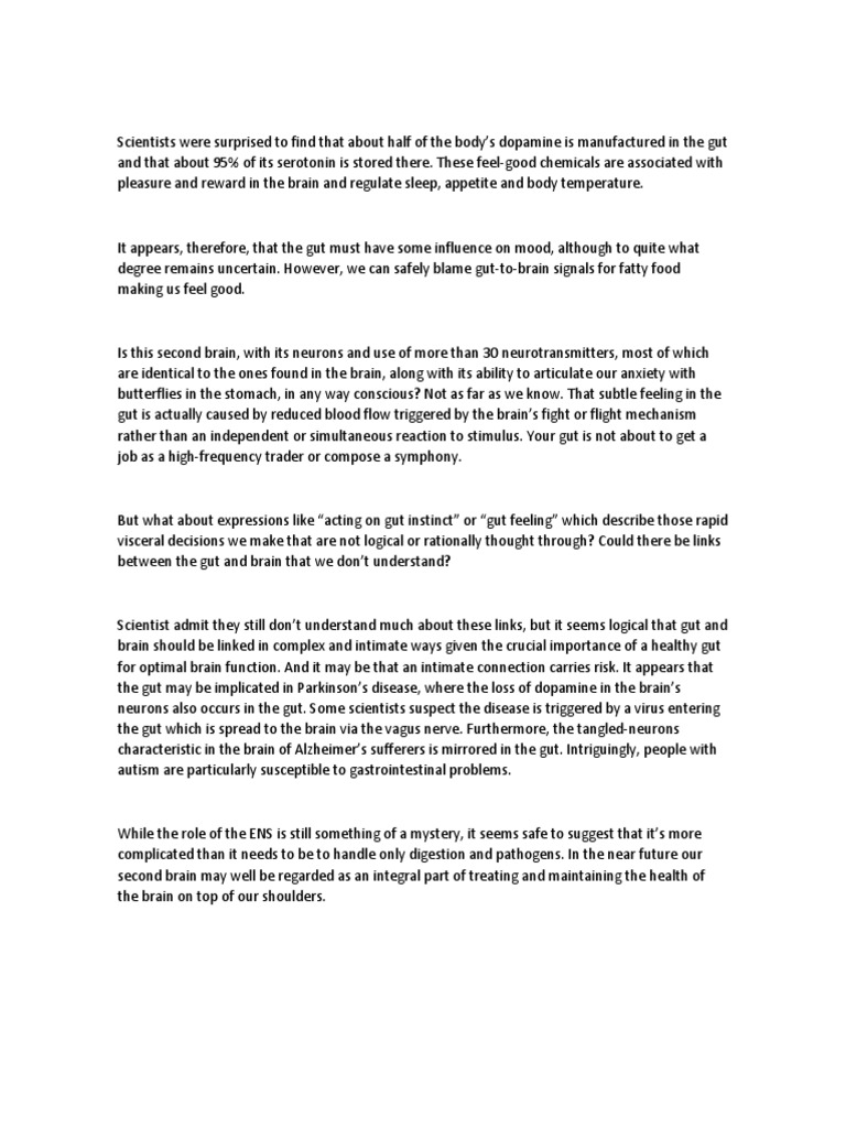 EF English Test | PDF | Brain | Neurotransmitter