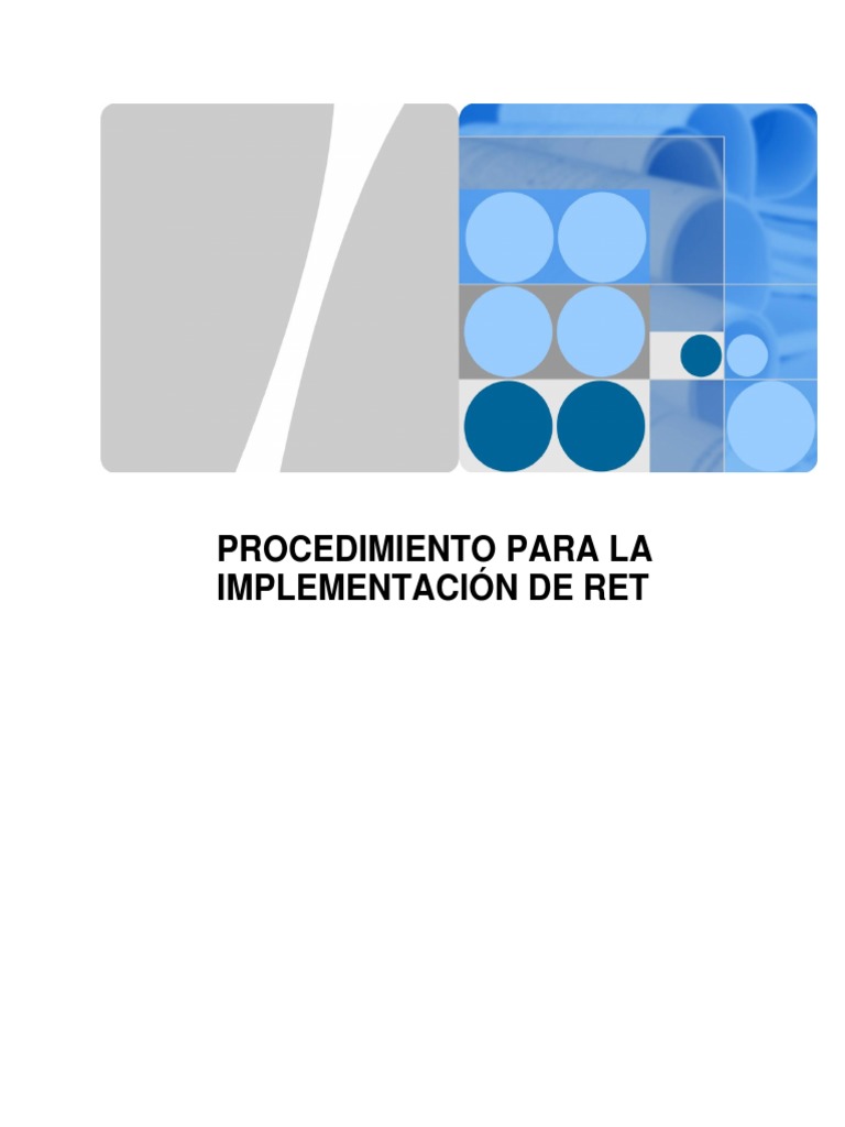 Procedimiento para La Implementación y Configuracion de RET | PDF | 4 G ...
