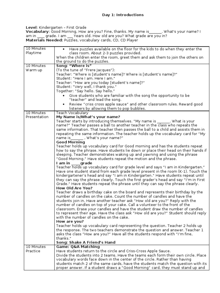 Kindergarten Curriculum Complete | Classroom | Teachers