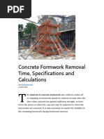 Deshuttering Time For Slabs, Beams and Columns As Per IS Code | PDF ...