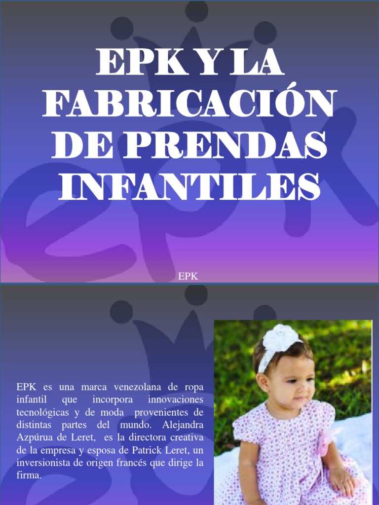 EPK - EPK y La Fabricación de Prendas Infantiles | PDF | Venezuela ...