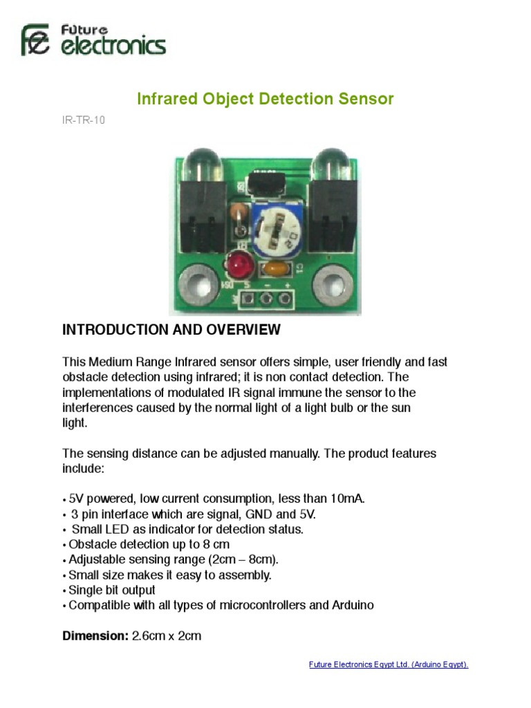 Medium Range Infrared Sensor Overview | PDF | Infrared | Sensor