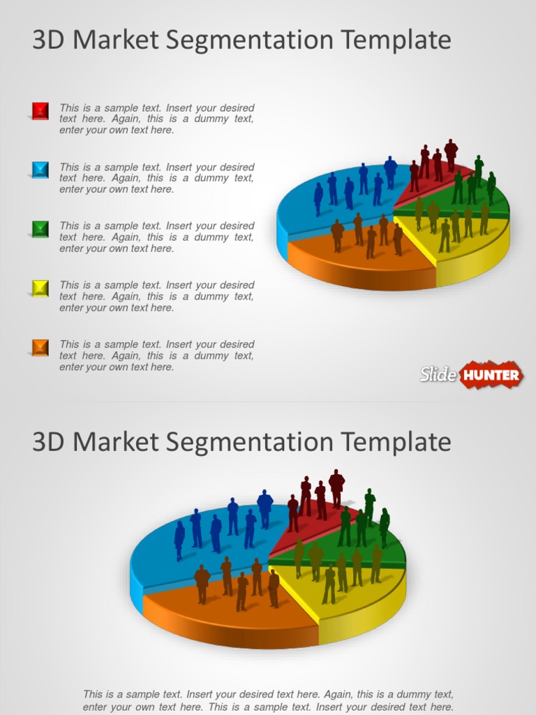 1060 3d Market Segmentation Powerpoint Template | PDF