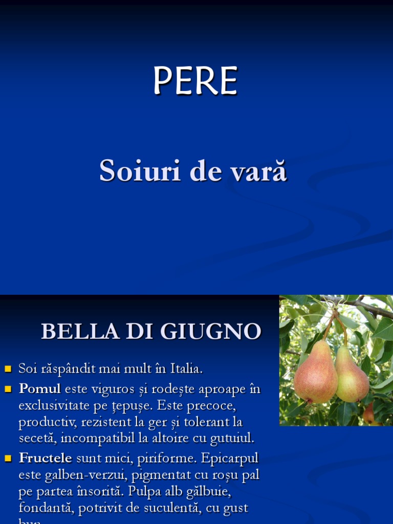 pere - Soiuri de vara.ppt