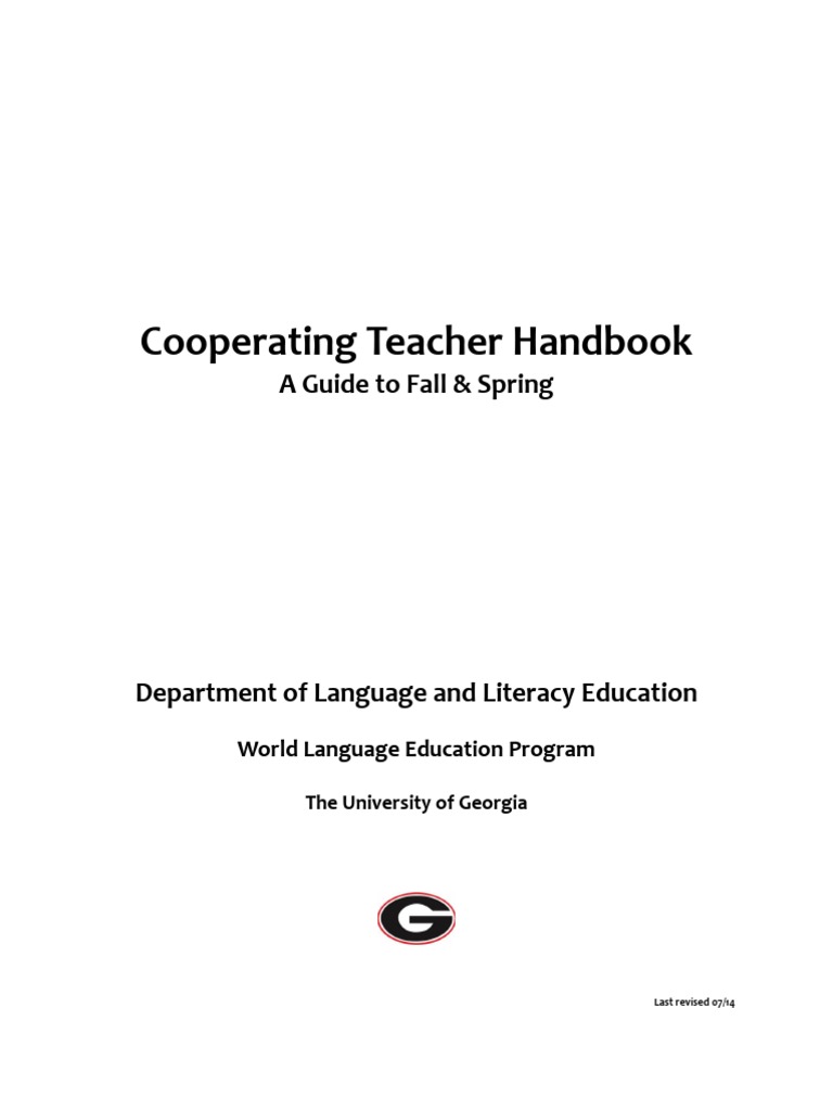 Cooperating Teacher Handbook | PDF | Learning | Teachers