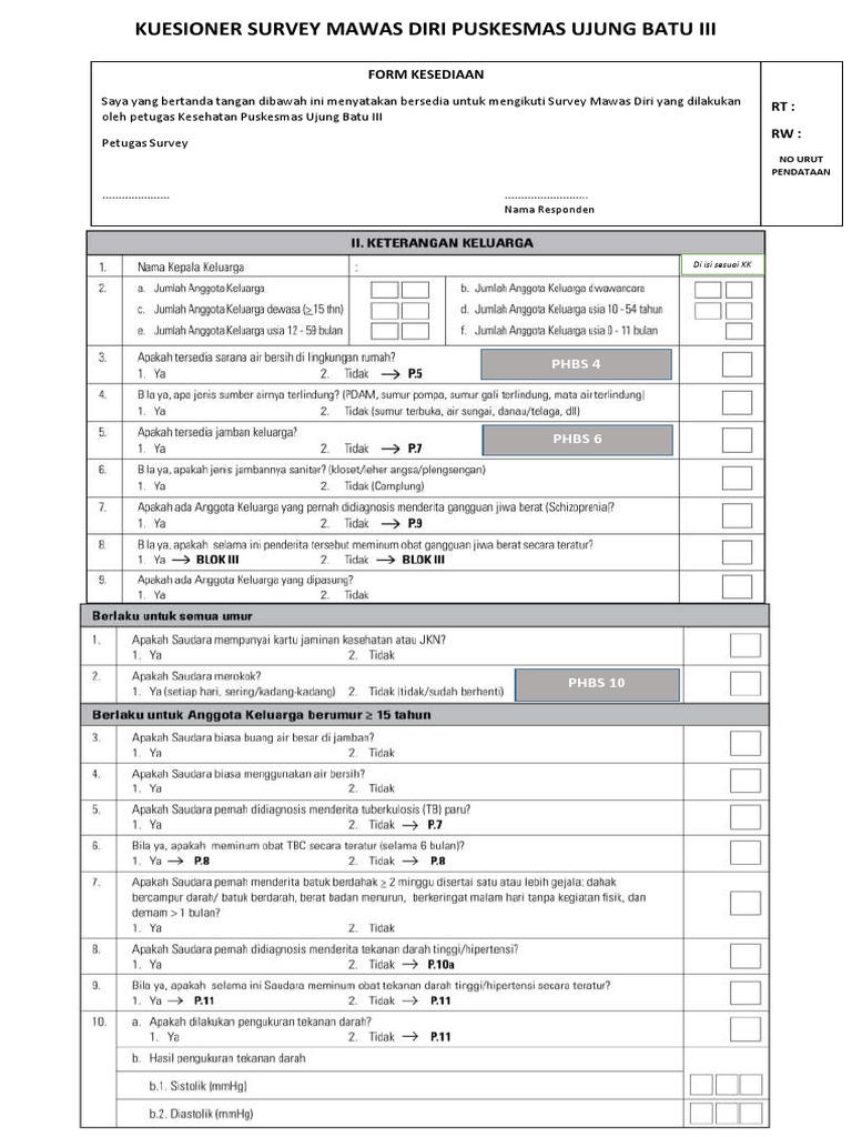Kuesioner SMD Iks | PDF