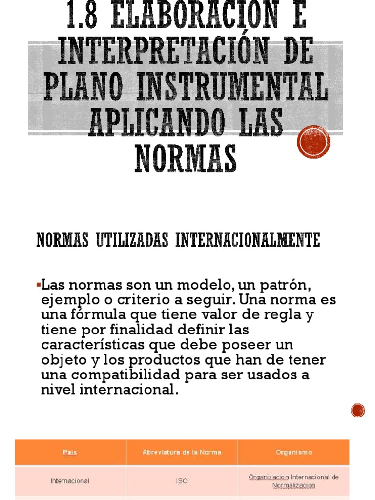 Elaboración e Interpretación de Plano Instrumental Aplicando Las Normas ...