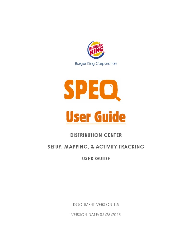 SPEQ User Manual - DC Setup and Mapping (V1.5) | PDF | Version Control ...