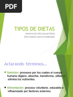 Tipo de Dietas IMSS | PDF | Dieta | Alimentos