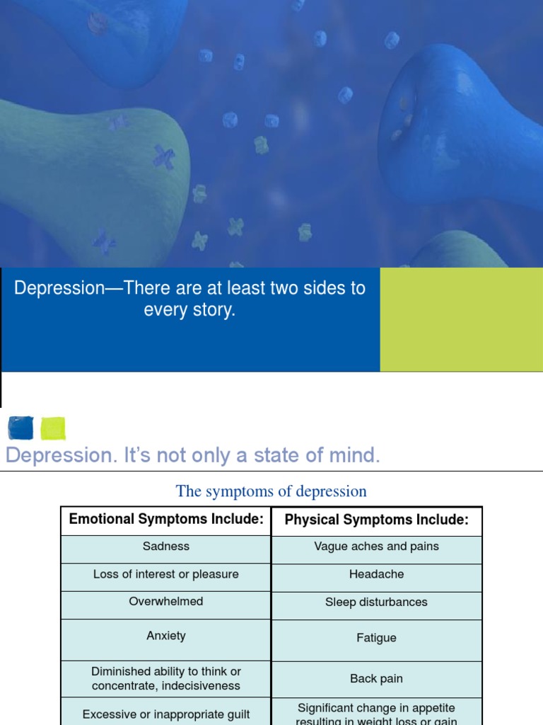 Beyond Sadness Powerpoint | PDF | Serotonin | Major Depressive Disorder