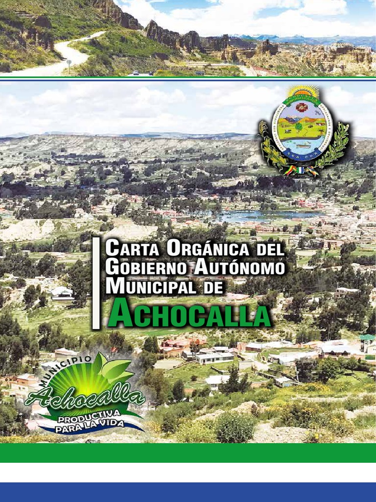 Achocalla Com | PDF | Alcalde | Constitución
