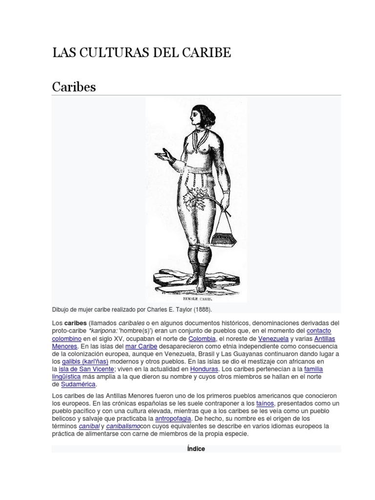 Las Culturas Del Caribe | PDF | Pueblos Indígenas de las Américas ...