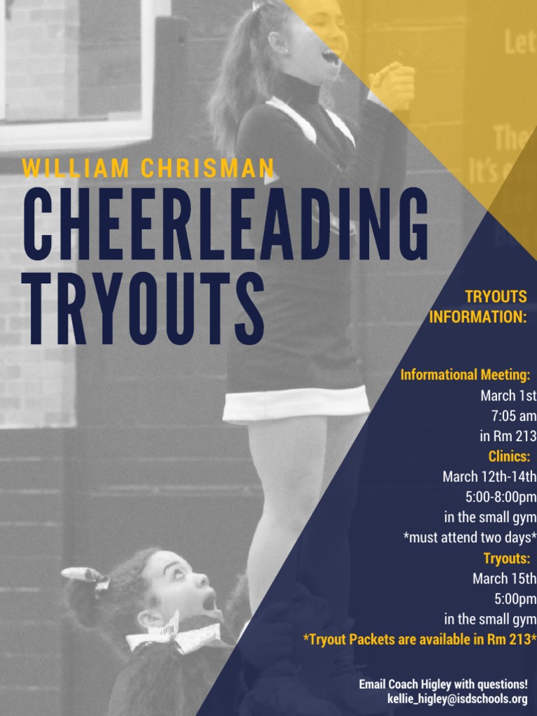 Wchs Cheer Tryouts Flyer | PDF