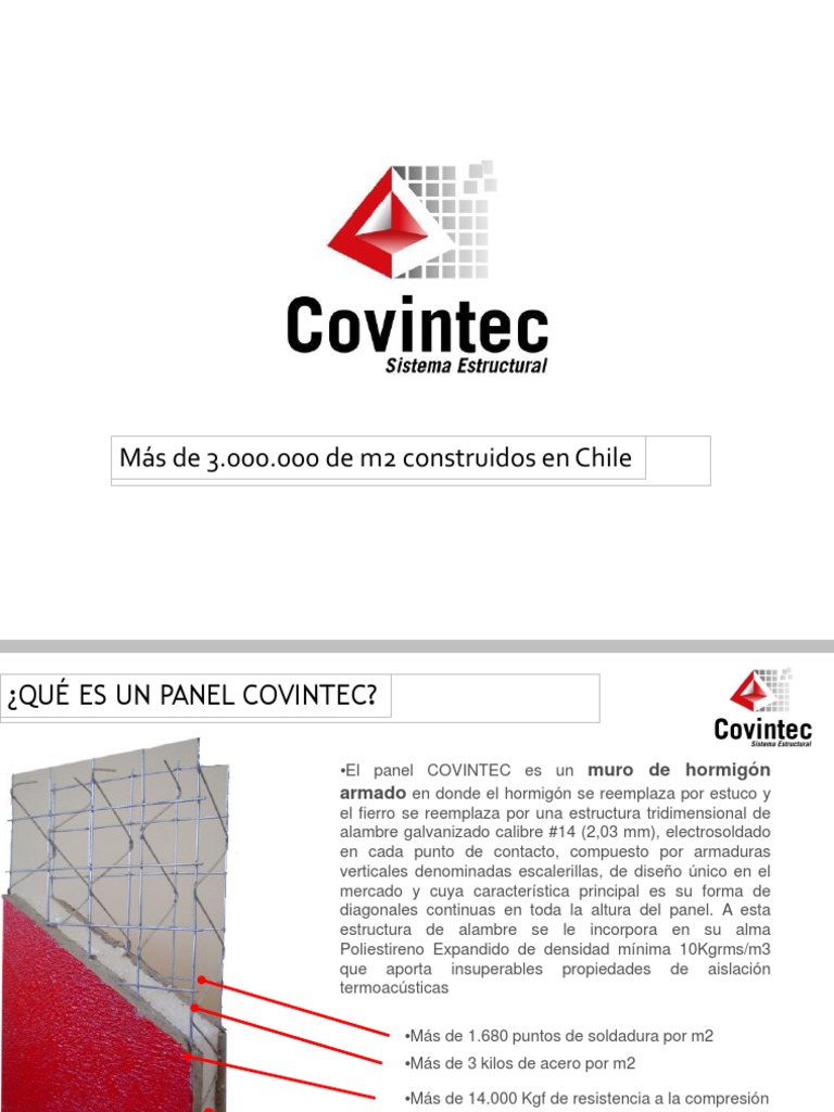 Paneles Covintec: Ventajas y Aplicaciones | PDF | Aislamiento térmico ...