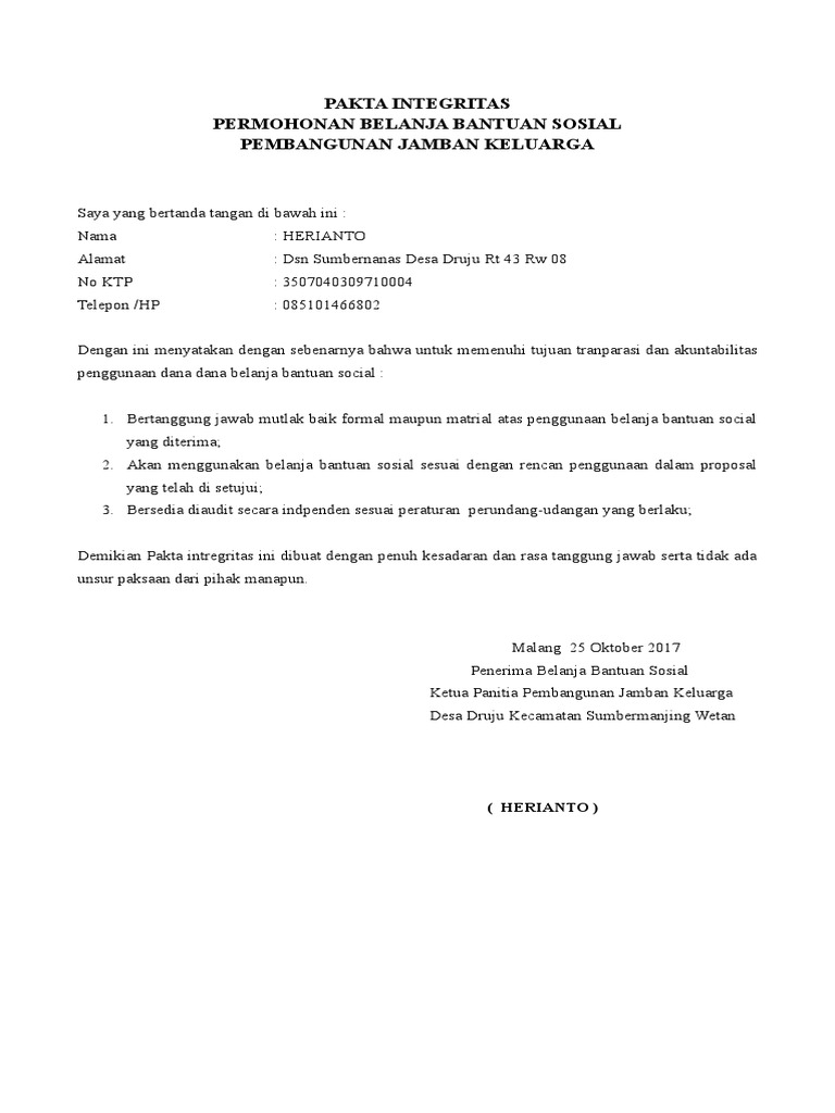 Proposal Jamban | PDF