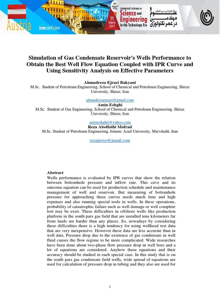 Simulationof Gas Condensate Reservoirs Wells Performanceto Obtai ...