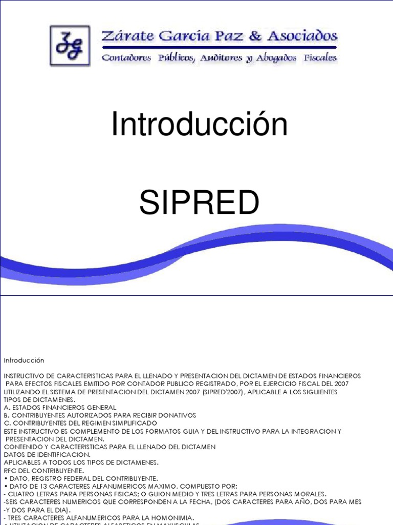 Análisis de Aplicación de Sipred | PDF | Impuesto sobre la renta ...