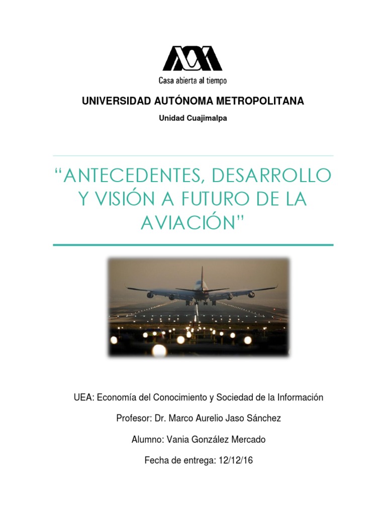 Aviación Proyecto Final | PDF | Avión | Aerobús