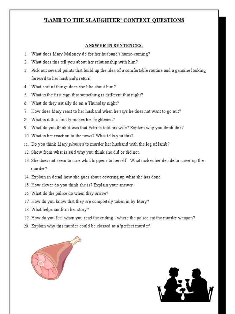 Lamb To The Slaughter | PDF