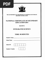 Form One Integrated Science End of Year Exam | PDF | Force | Buoyancy