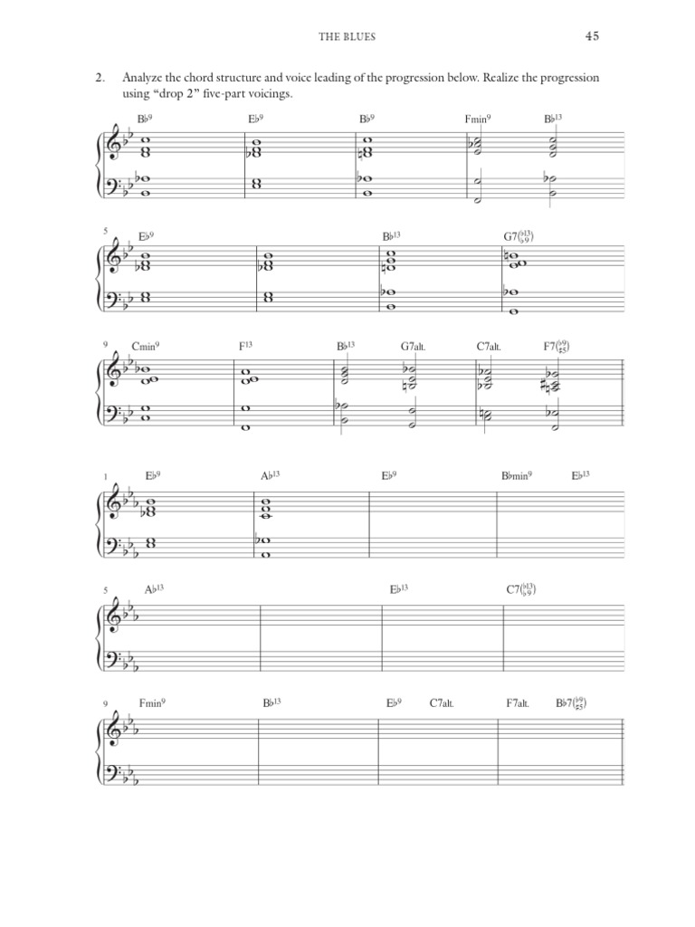 45 2. Analyze The Chord Structure and Voice Leading of The Progression ...